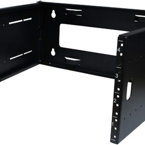 Ares Vision 19 Inch Wide 4U Heavy Duty Steel Extendable Wall Mount Bracket Rack for Network Equipment (4U)