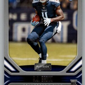 2019 Playbook Football #114 A.J. Brown Tennessee Titans RC Rookie Card Official NFL Trading Card From Panini America