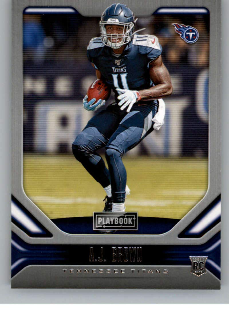 2019 Playbook Football #114 A.J. Brown Tennessee Titans RC Rookie Card Official NFL Trading Card From Panini America