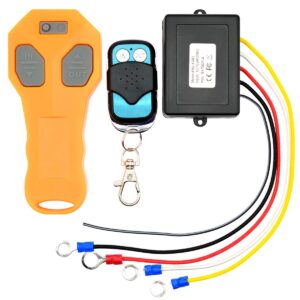 royitay wireless winch remote control kit for truck jeep atv suv auto winch with indicator light dc 12v 433mhz switch handset waterproof