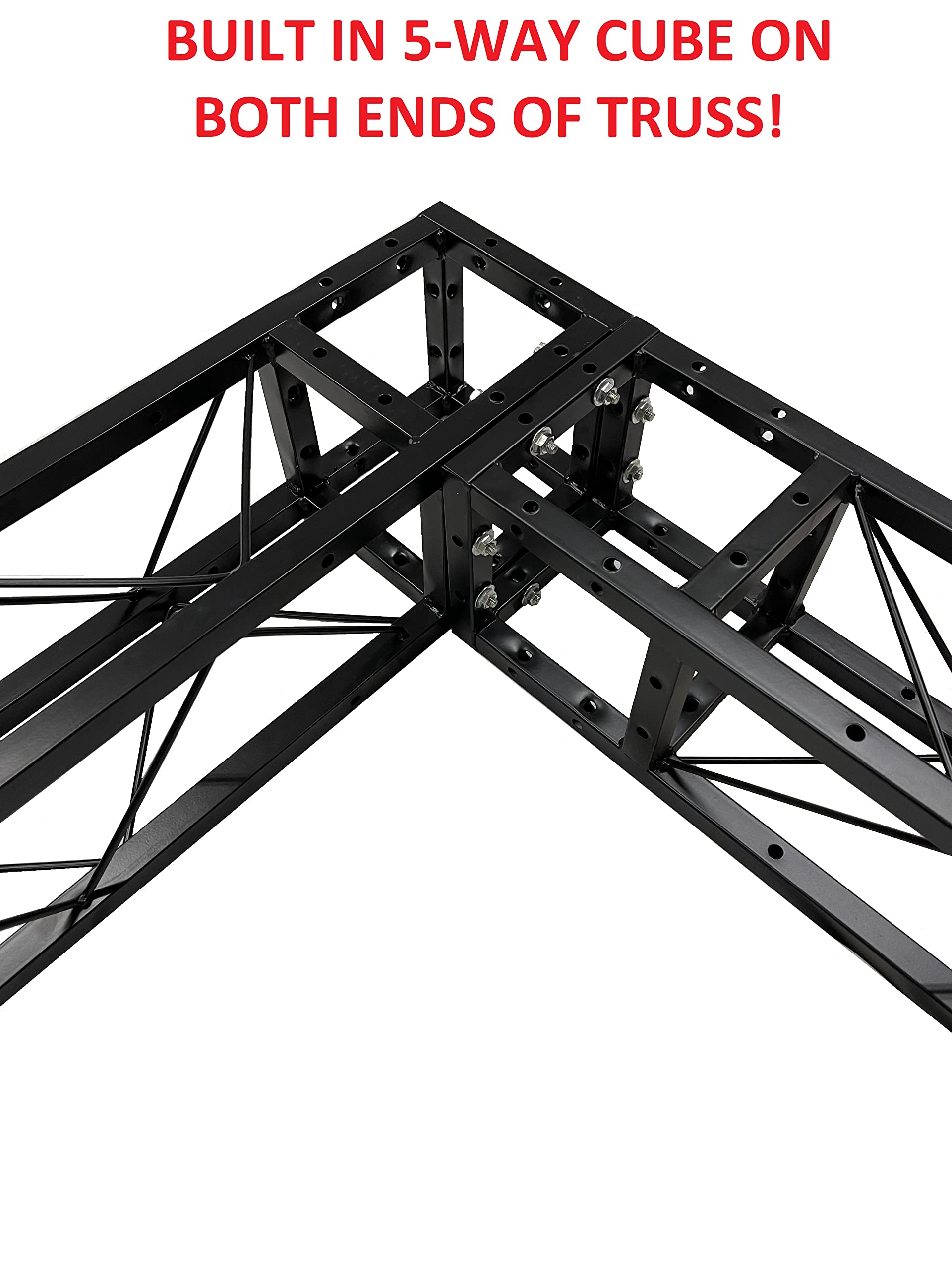 Cedarslink LK-2040 16" Length Square 8"x8" Black Trussing Box Truss Section Bolt