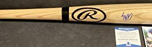 Luis Robert Chicago White Sox Autographed Signed Blonde Baseball Bat Beckett WITNESS COA