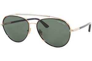 tom ford - ft07485952n dark havana aviator men sunglasses - 59mm