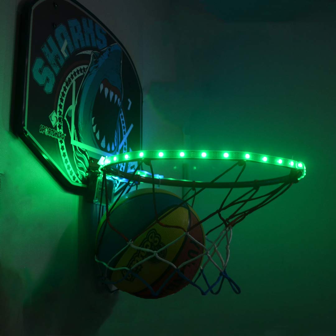 iGREATWALL Waterproof Basketball Hoop Light Motion Sensor LED Basketball Rim Lights