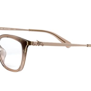 Coach HC6146U Universal Fit Prescription Eyewear Frames, Transparent Brown/Demo Lens, 53 mm