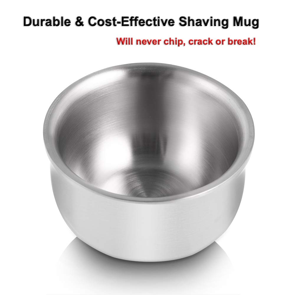 Cumberbatch Stainless Steel Shaving Bowl For Men, Men's Shaving Soap Bowl