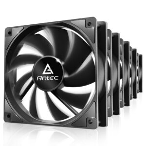 antec pc fans, 120mm fan, silent case fans, high performance, silent quiet low noise, 3-pin connector, p12 series 5 packs