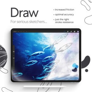 Paperlike 2.0 (2 Pieces) for iPad Air 10.5" (2019) & iPad Pro 10.5" (2017) - Screen Protector for Drawing, Writing, and Note-taking like on Paper