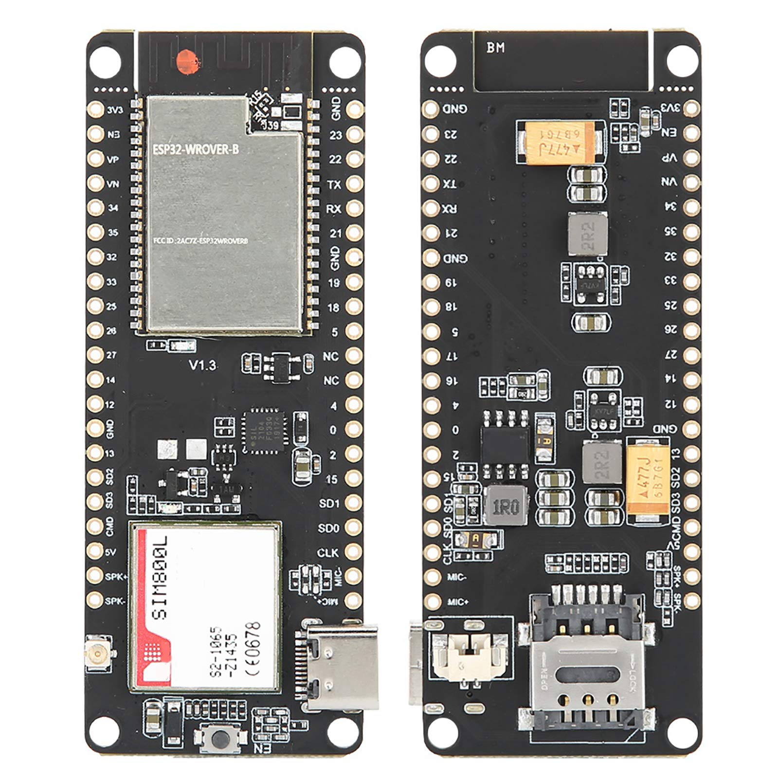 ASHATA ESP32 Wireless Communication Module, Bluetooth Module Development Board for T-Call V1.3 ESP32, for ESPRESSIF-ESP32