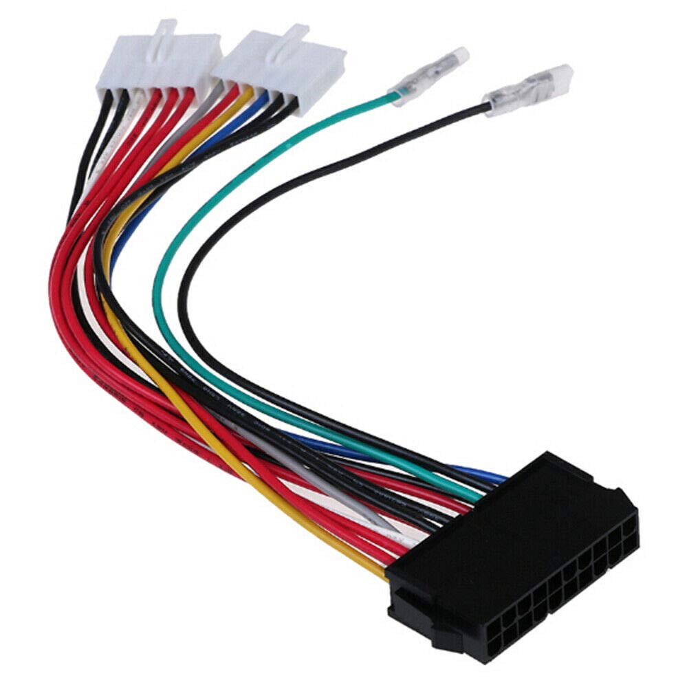 20P ATX to 2 Port 6Pin at PSU Converter Power Cable for Computer 286 386 486