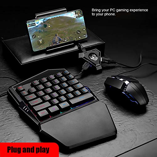 ASHATA Keyboard Mouse Converter, Gaming Controller Keyboard Mouse Adapter for Xbox One, for PC, for PS5, for PS4 and for Switch