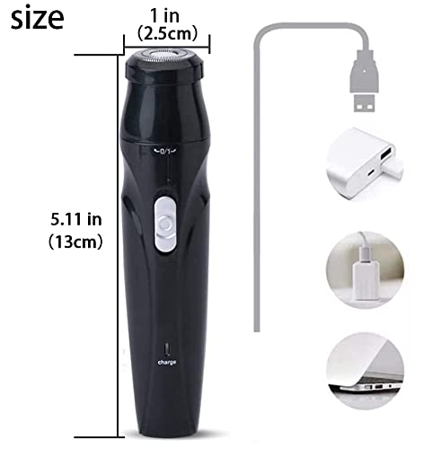 Men's Electric Shaver 3 with 1 Rotary Shaver Cordless Waterproof USB Quick Charge Wet/Dry Electric Shaver Includes Clipper and Nose Hair Trimmer Beauty Set Travel Rechargeable Shaver Face Cleaner