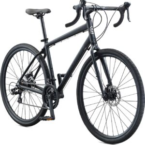 Schwinn Sporterra Adventure Adult Gravel Bike for Men and Women, 14-Speeds, 700c Wheels, Lightweight Aluminum Frame, Black