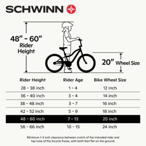 Schwinn Hazel Polo Kids Bike, For Boys and Girls Ages 7 and Up, Classic Cruiser Vintage Look, 20-Inch Wheels, Single Speed, Suggested Rider Height 4'0" to 5'0", Polo Mint