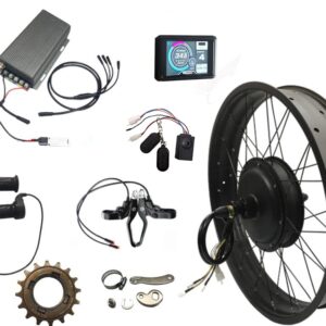 NBPOWER 5000w Electric Fat Bike Conversion kit sabvoton Controller 100KM/H max Speed, with TFT Color Display System,Single Speed Freewheel (26 * 4.0 Rear)