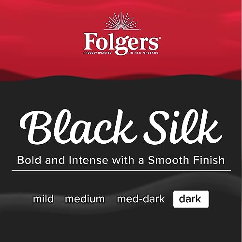 Folgers Black Silk Dark Roast Coffee, 192 Keurig K-Cup Pods