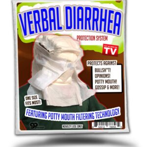 Gears Out Verbal Diarrhea Protection System - Diaper Gag Gift for Teens and Adults, Potty Mouth Filtering Technology, OSFM