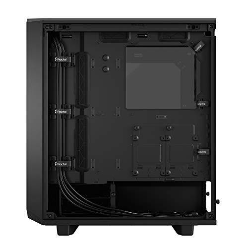 Fractal Design Meshify 2 Compact Black ATX Flexible High-Airflow Light Tinted Tempered Glass Window Mid Tower Computer Case