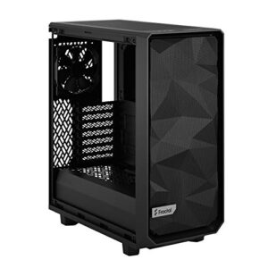 Fractal Design Meshify 2 Compact Black ATX Flexible High-Airflow Light Tinted Tempered Glass Window Mid Tower Computer Case