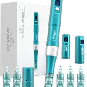 Dr. Pen Ultima A6S Professional Microneedling Pen - Wireless Derma Auto Pen - Best Skin Care Tool Kit for Face and Body - 6 Cartridges (3pcs 16pin + 3pcs 36pin)