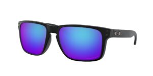 oakley men's oo9417 holbrook xl square sunglasses, matte black/prizm sapphire iridium polarized, 59 mm