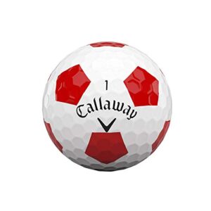 2020 Callaway Chrome Soft Golf Balls (Truvis Red/White)