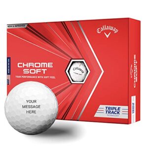 2020 callaway chrome soft golf balls (triple track white)