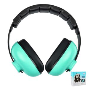 baby noise cancelling headphones, ear protection earmuffs noise reduction for 0-3 years kids / toddlers / infant, for babies sleeping, airplane, concerts, movie, theater, firework (mint green)