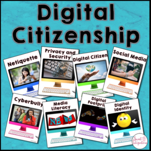 digital citizenship posters and google slides activity