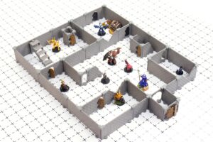 dirt cheap dungeons modular dungeon system - squire set tt rpg terrain building for dungeons & dragons, pathfinder, war gaming, and more!