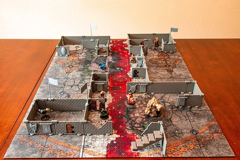 Dirt Cheap Dungeons Modular Dungeon System - Squire Set TT RPG Terrain Building for Dungeons & Dragons, Pathfinder, War Gaming, and More!