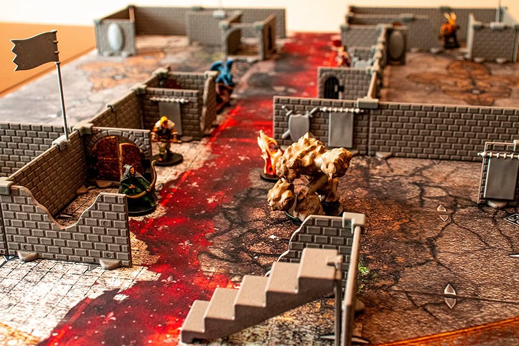 Dirt Cheap Dungeons Modular Dungeon System - Squire Set TT RPG Terrain Building for Dungeons & Dragons, Pathfinder, War Gaming, and More!