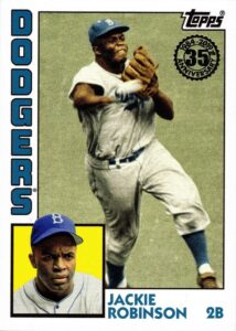 2019 topps update 1984 topps #84-28 jackie robinson baseball card