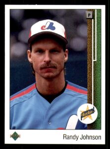 1989 upper deck #25 randy johnson montreal expos mlb baseball card (rc - rookie card) nm-mt