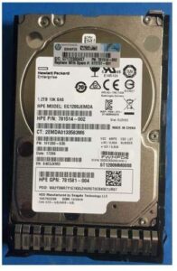 hewlett packard 872737-001 1.2tb 10k 2.5 12g sas ds sc hddint f/s new hpe spare 1yr wty