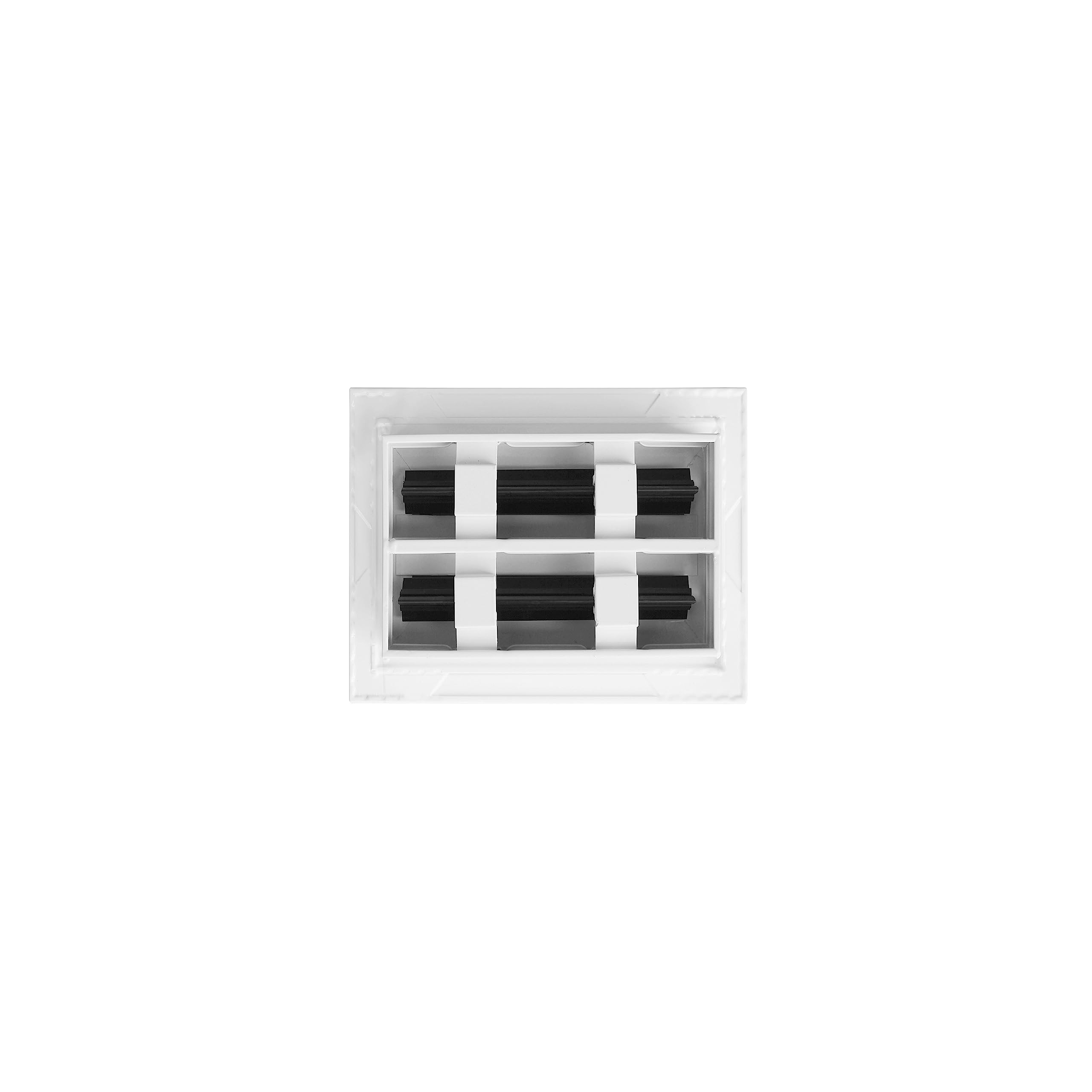 BUILDMART - 6x4 Modern AC Vent Cover - Decorative White Air Vent - Standard Linear Slot Diffuser - Register Grille for Ceiling, Walls & Floors - Texas Buildmart