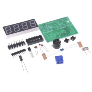 Gump's grocery AT89C2051 Digital 4 Bits Electronic Clock Electronic Production Suite DIY Kit