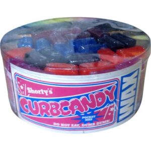 shortys skateboards curb candy 25 piece container or curb wax - 25 pieces