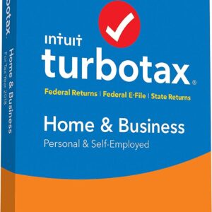 TurboTax Home & Business + State 2018 Tax Software [PC/Mac Disc]