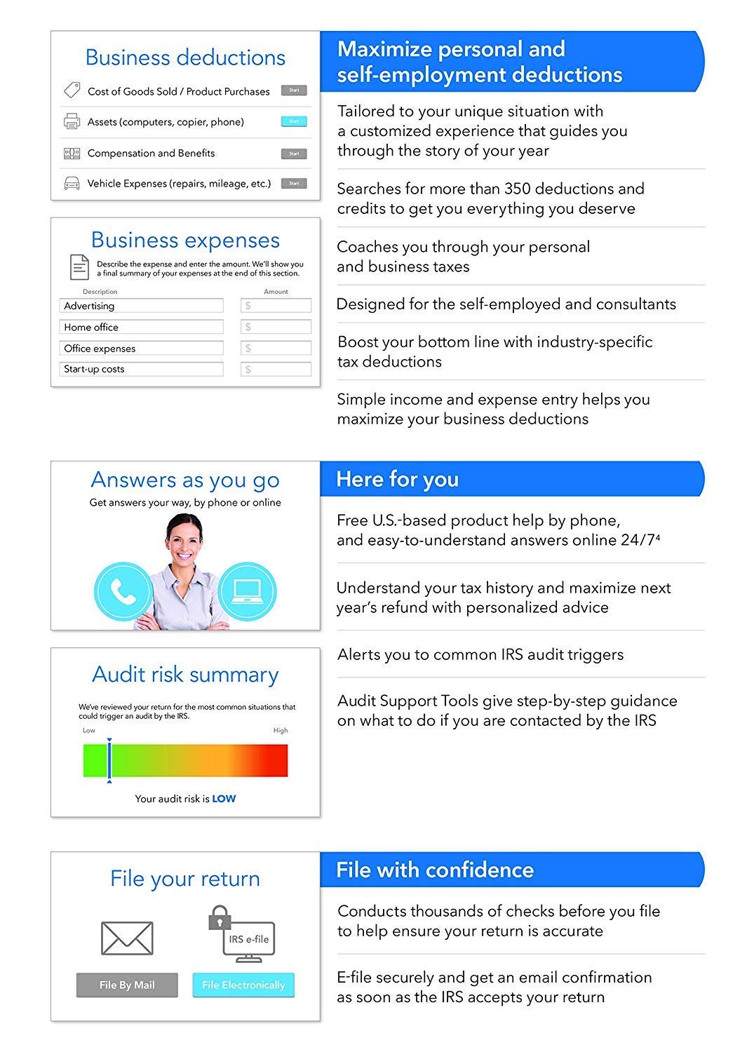 TurboTax Home & Business + State 2018 Tax Software [PC/Mac Disc]