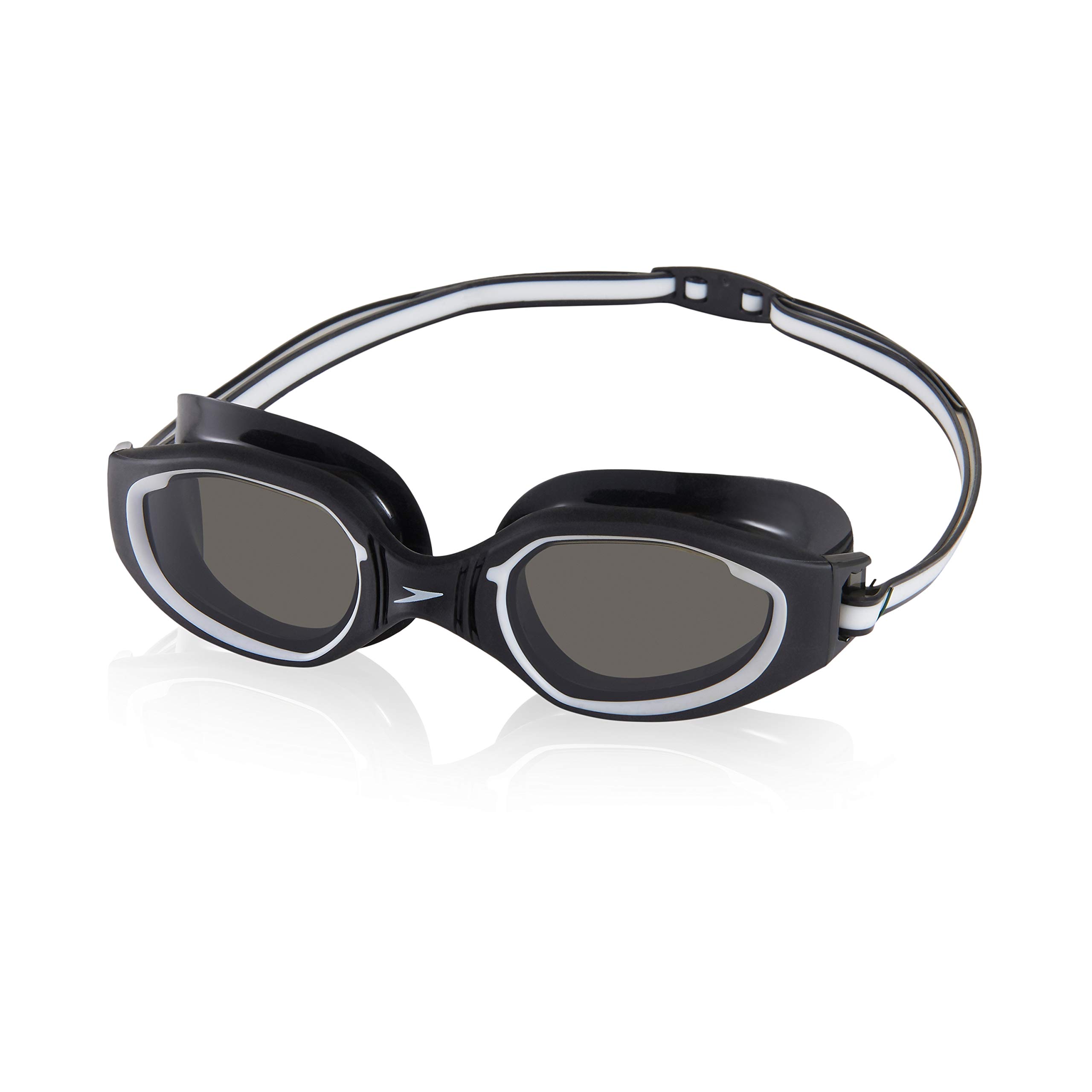 Speedo Unisex-Adult Swim Goggles Hydro Comfort, Black/Steel