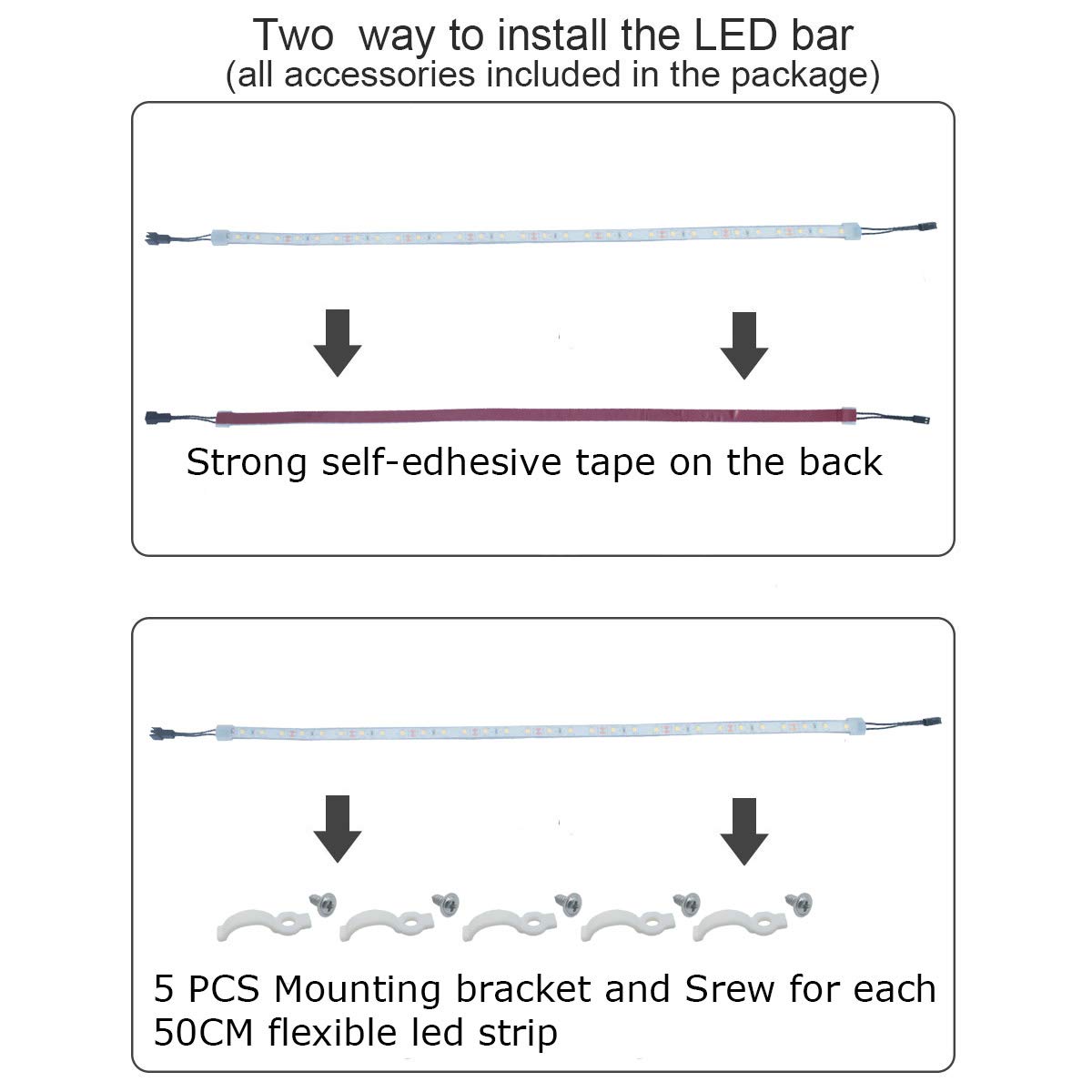 Litever Under Cabinet LED Lighting Kit, 4 PCS 20 Inches Flexible LED Strips, 16W, 1200 Lumen, Warm White 2700K. Suitable for Kitchen Counters Book Shelf Closet Workshop-(4-Strip-2700K)