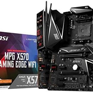 MSI MPG X570 Gaming Edge WiFi Motherboard (AMD AM4, DDR4, PCIe 4.0, SATA 6Gb/s, M.2, USB 3.2 Gen 2, AC Wi-Fi 5, HDMI, ATX) (Renewed)