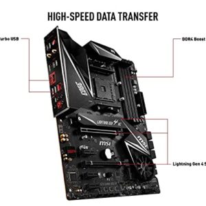 MSI MPG X570 Gaming Edge WiFi Motherboard (AMD AM4, DDR4, PCIe 4.0, SATA 6Gb/s, M.2, USB 3.2 Gen 2, AC Wi-Fi 5, HDMI, ATX) (Renewed)