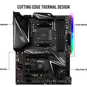 MSI MPG X570 Gaming Edge WiFi Motherboard (AMD AM4, DDR4, PCIe 4.0, SATA 6Gb/s, M.2, USB 3.2 Gen 2, AC Wi-Fi 5, HDMI, ATX) (Renewed)