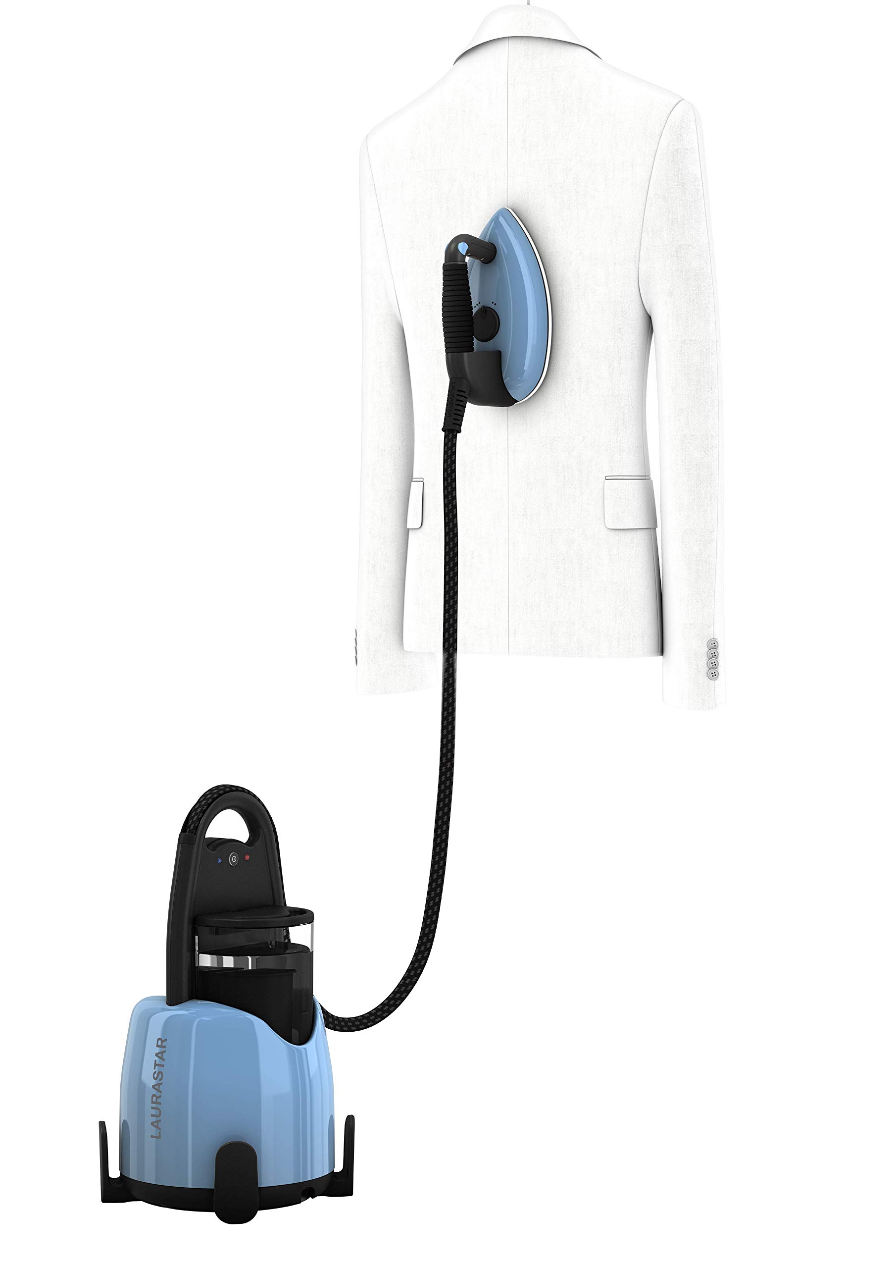 Laurastar Lift Plus Steam Iron in Blue Sky: Swiss Engineered 3-in-1 Steam Generator that Irons, Steams, and Purifies Your Clothes