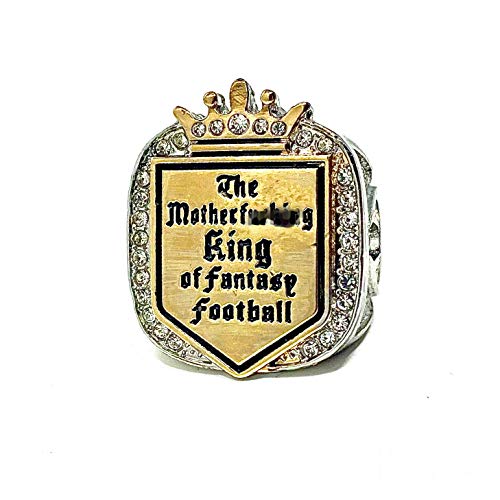 Legacy Rings Fantasy Football Championship Ring Motherf-ing King of Fantasy Football with Display Case (11)