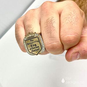 Legacy Rings Fantasy Football Championship Ring Motherf-ing King of Fantasy Football with Display Case (11)