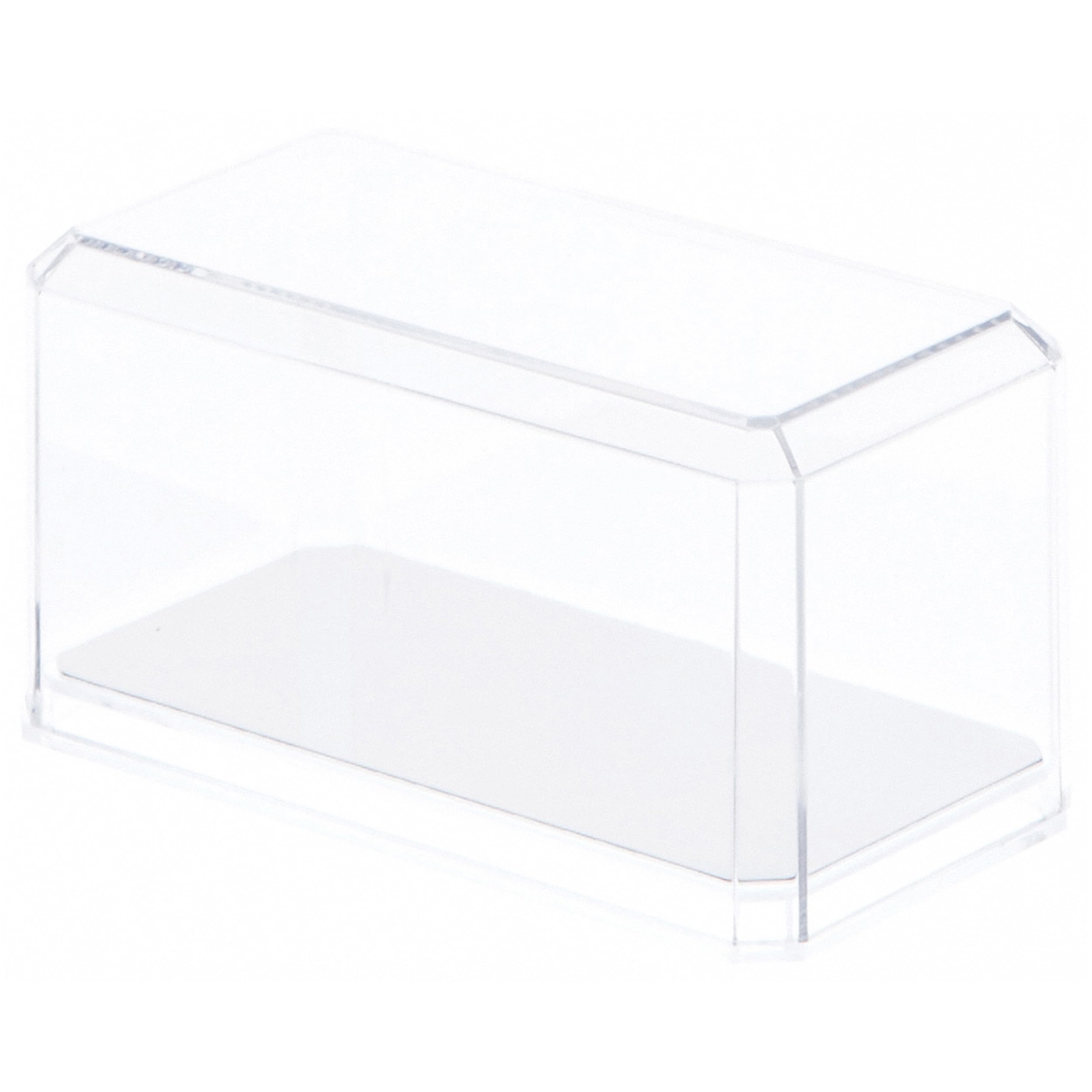 Pioneer Plastics 164CD Clear Plastic Display Case for 1:64 Scale Cars (Mirrored), 3.5" W x 1.625" D x 1.75" H (Mailer Box), Pack of 3