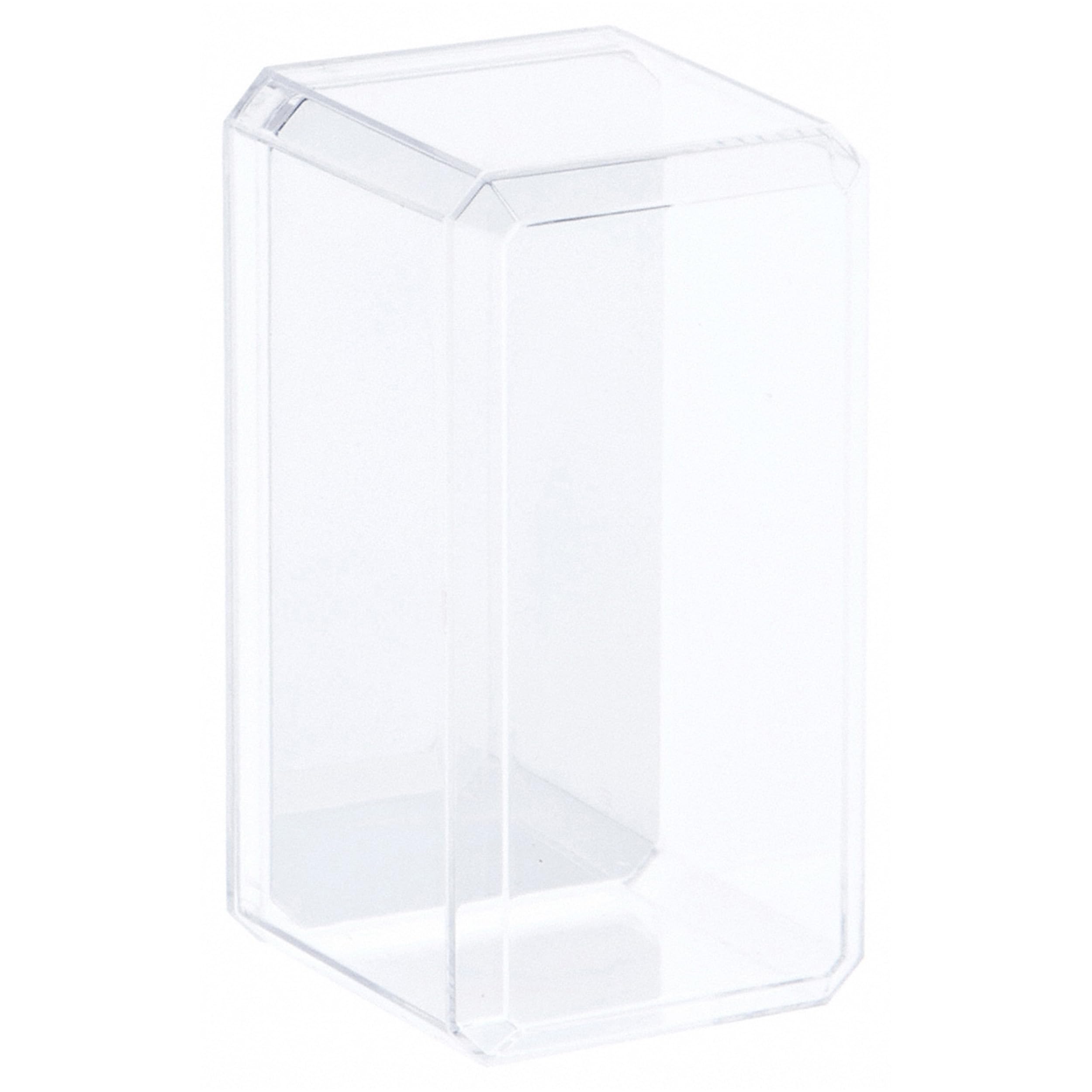 Pioneer Plastics 164CD Clear Plastic Display Case for 1:64 Scale Cars (Mirrored), 3.5" W x 1.625" D x 1.75" H (Mailer Box), Pack of 3